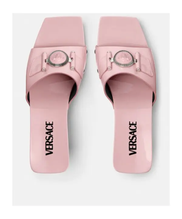 Versace Medusa Head Leather Mules