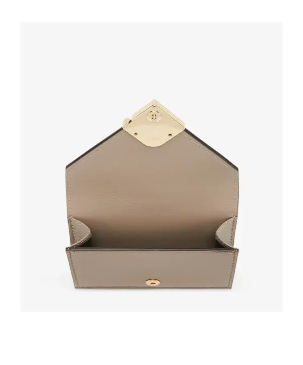 Fendi Ff Diamonds Tri-fold Wallet - Nude