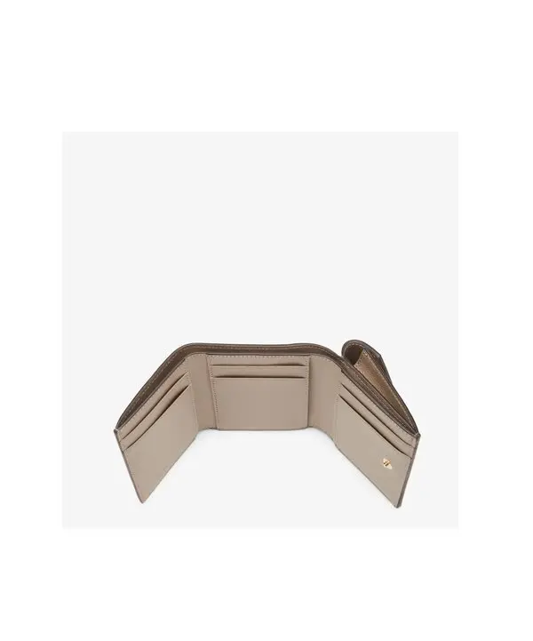 Fendi Ff Diamonds Tri-fold Wallet - Nude
