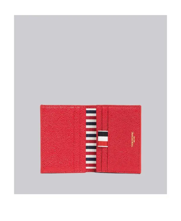 Thom Browne Anchor Embroidered Cardholder - Red