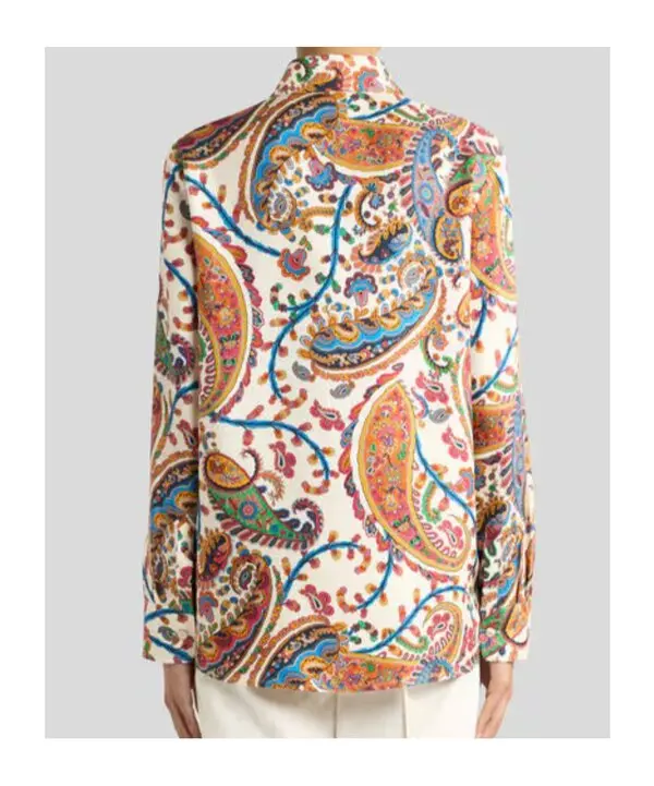 Etro Floral Paisley Motif Satin Twill Shirt - Multicolor