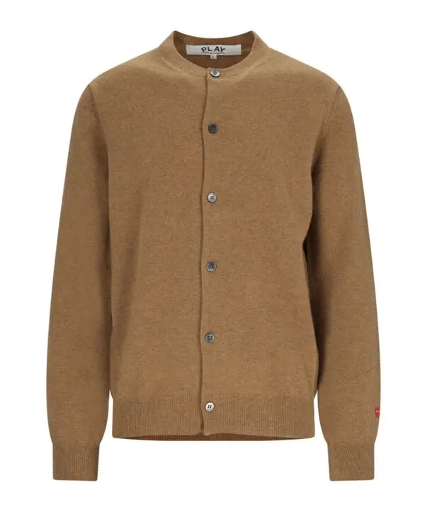 Play Comme Des Garcon Cardigan With Heart Patch