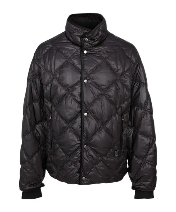 WOOYOUNGMI Quilted Jacket With Logo Detail - Black