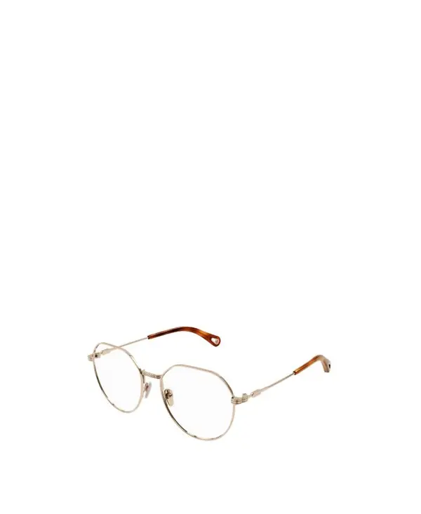 Chloé Logo Flat Mirror Eyeglasses - White