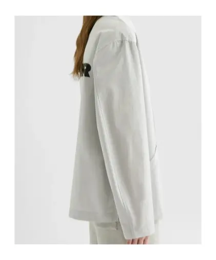 JIL SANDER Snap Button Jacket With Classic Collar - Light Gray