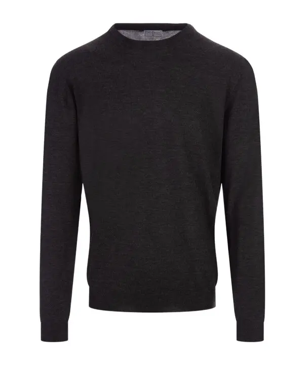 Fedeli Argentina Crew Neck Sweater - Black