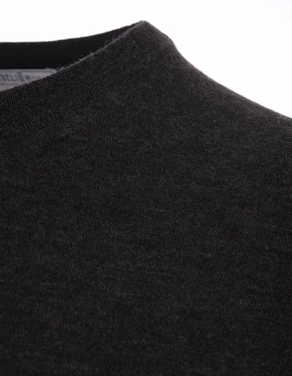 Fedeli Argentina Crew Neck Sweater - Black