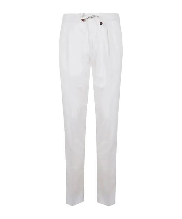 Incotex Pleat-detail Trousers - White