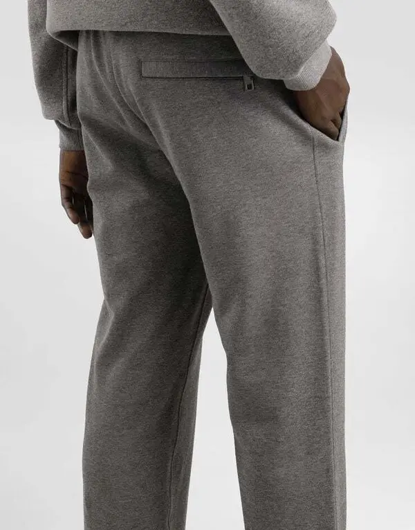 Dolce & Gabbana Dolce Gabbana Logo Patch Jersey Joggers - Grey