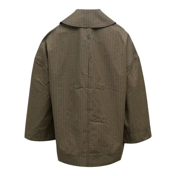 TOTEME Double Breasted Oversized Check Coat - No
