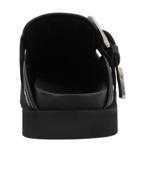 TOGA VIRILIS Metal Embellished Mules - Black