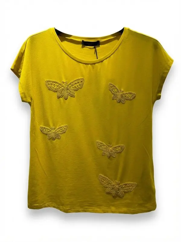 Max Mara Embellished Butterfly T-shirt