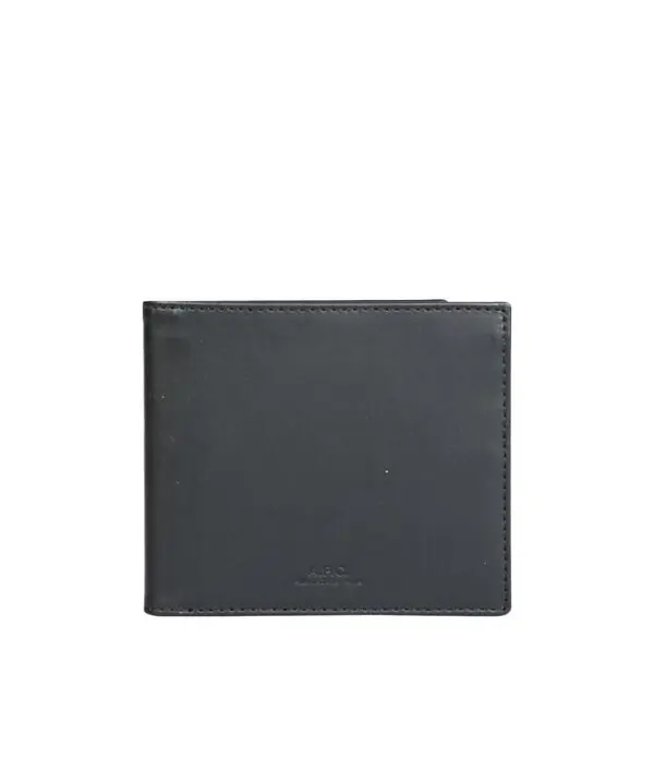 A.p.c. Aly Logo Embossed Bifold Wallet - Black