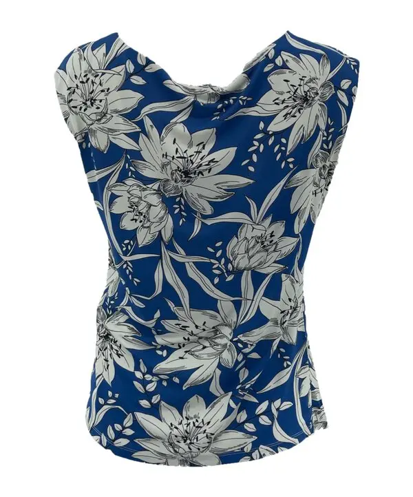 Max Mara Sleeveless Floral Print Top