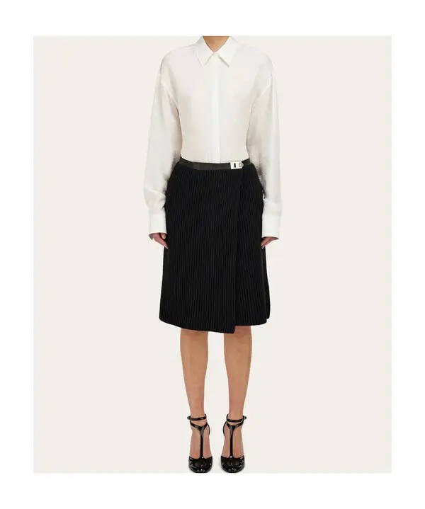 FERRAGAMO Gancini Print Shirt - Mascarpone