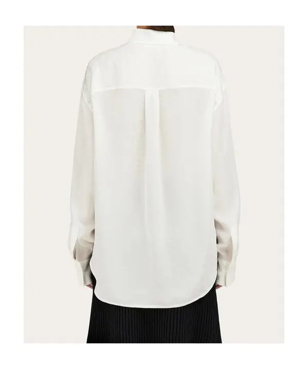 FERRAGAMO Gancini Print Shirt - Mascarpone