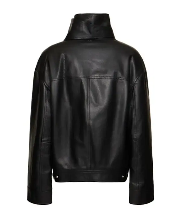 COURREGES Long-sleeved Leather Jacket