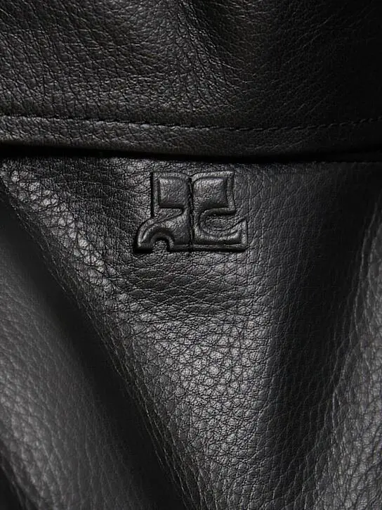 COURREGES Long-sleeved Leather Jacket
