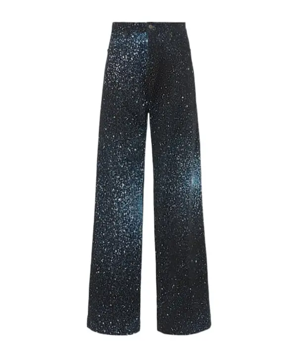 Giuseppe Di Morabito Embellished Wide-leg Denim Pants