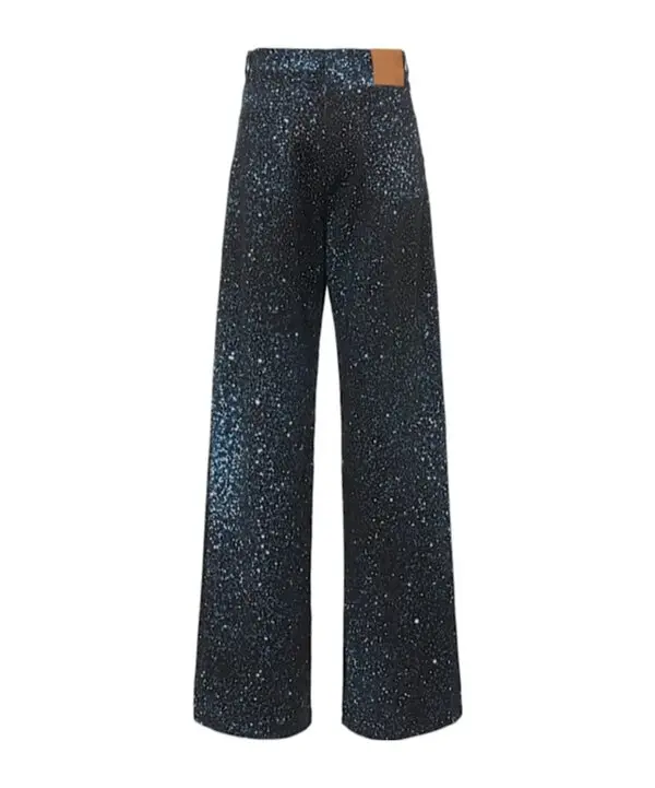 Giuseppe Di Morabito Embellished Wide-leg Denim Pants