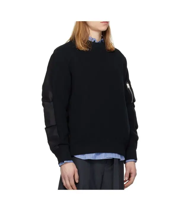 Sacai Sponge Pullover - Black