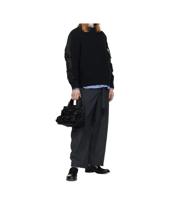 Sacai Sponge Pullover - Black