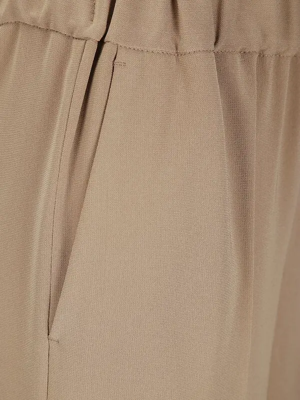 Alberto Biani Elastic Waist Trousers - Brown