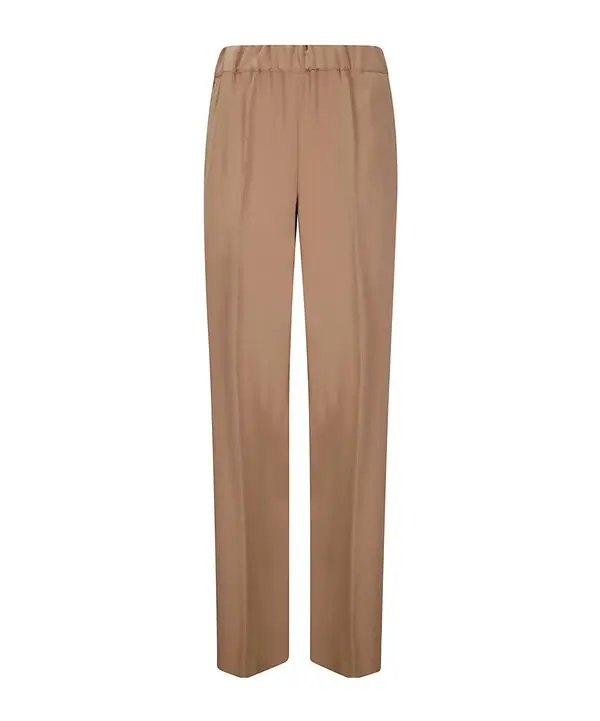 Alberto Biani Elastic Waist Trousers - Brown