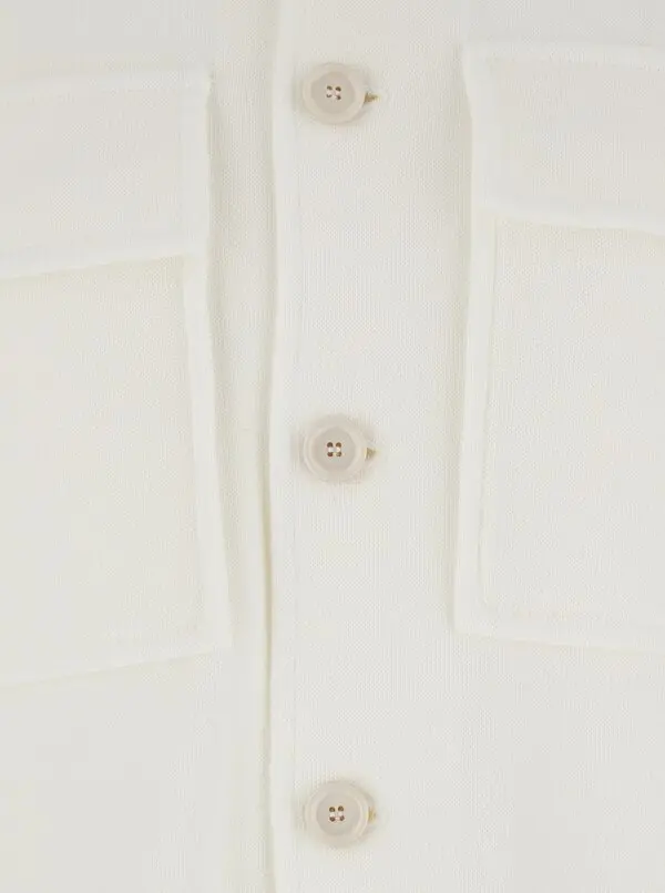 LARDINI Button-up Jacket - White