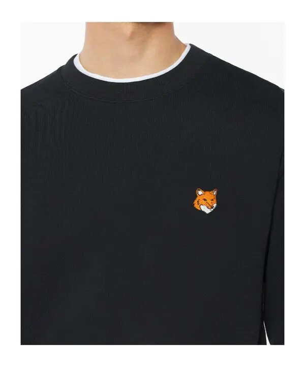 Maison Kitsuné Fox Head Embroidered Sweatshirt - Black