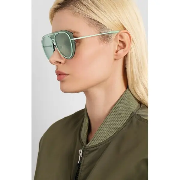 Kenzo Aviator Logo Sunglasses