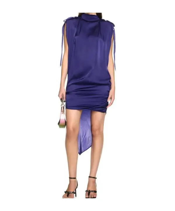 Off-White Asymmetrical Hem Dress
