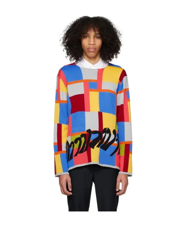 Comme Des Garçons Pullover With Checked Pattern