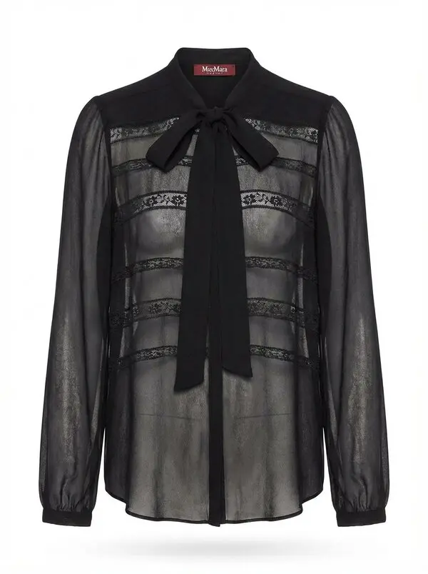 Max Mara Long-sleeved Lace Top