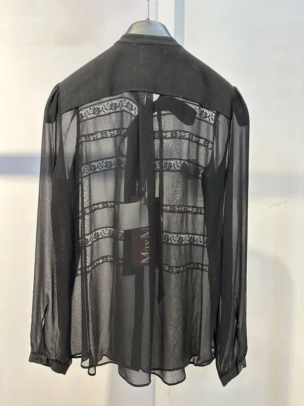 Max Mara Long-sleeved Lace Top