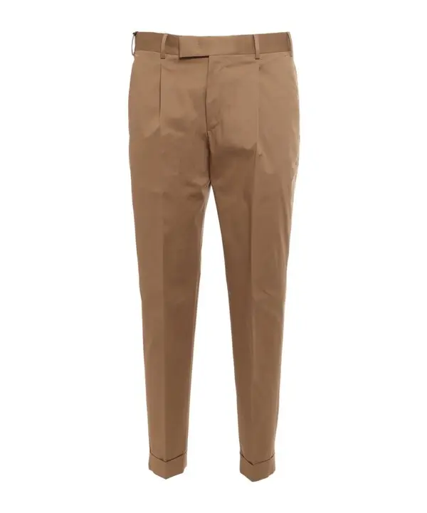 PT TORINO Tailored Pleated Pants - Brown