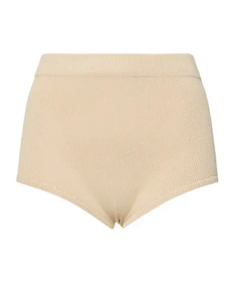 ENTIRE STUDIOS Ribbed Knit Shorts - Nude