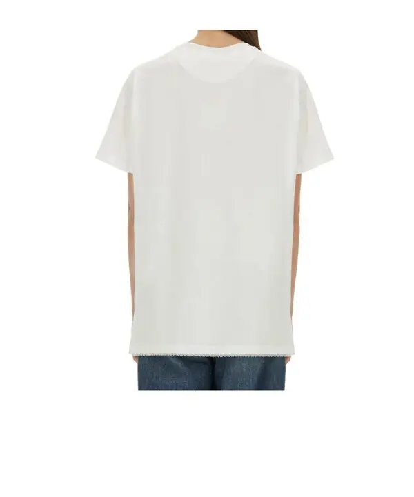 Stella McCartney Lace Insert Graphic Boxy T-shirt