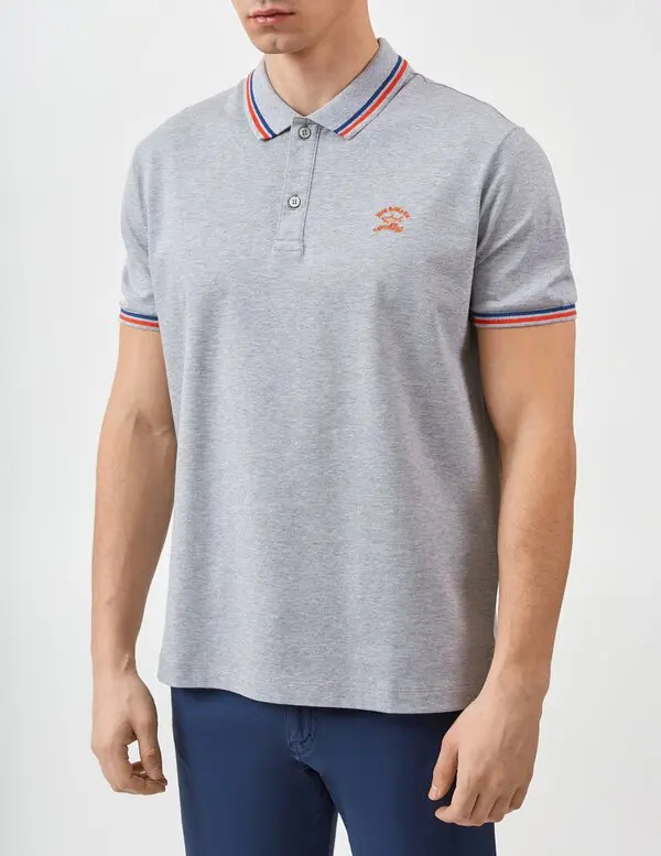 PAUL  SHARK Logo Short-sleeved Polo Shirt