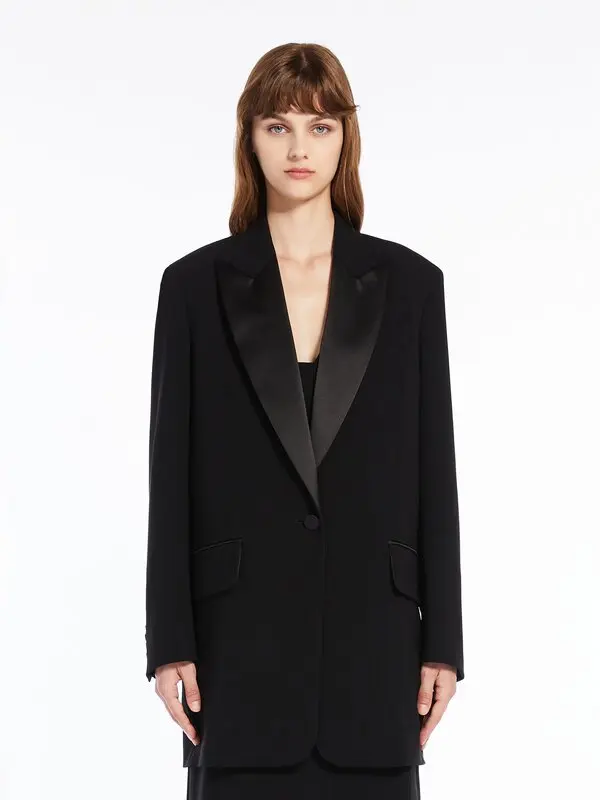 Max Mara Single-breasted Jacket With Satin Collar