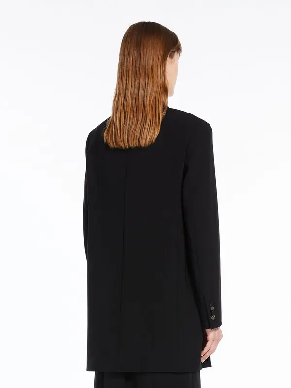 Max Mara Single-breasted Jacket With Satin Collar
