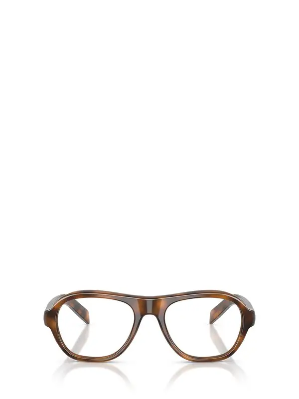 Prada Oval Frame Glasses - Brown