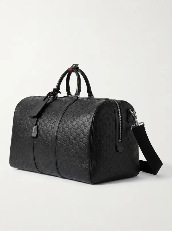 Gucci Gg Emblem Large Duffle Bag - Black