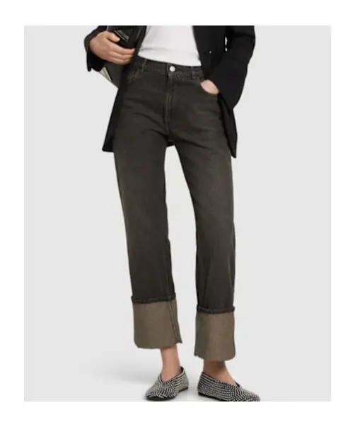 Coperni Belted Jeans With Multiple Pockets - Black