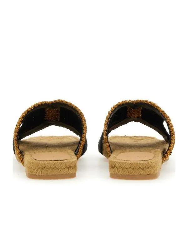 CastaÑer Braided Strap Flat Sandals