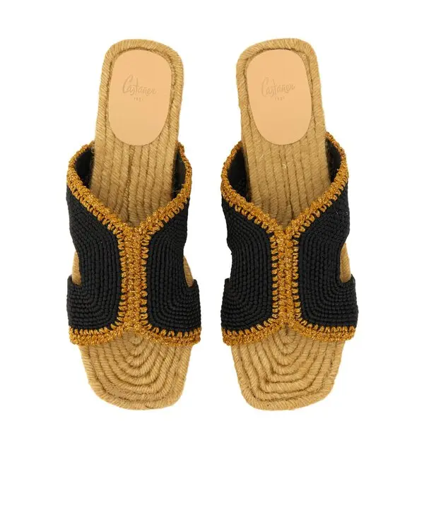 CastaÑer Braided Strap Flat Sandals