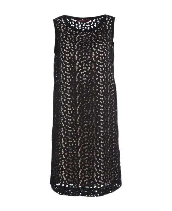 Max Mara Sleeveless Round Neck Lace Dress
