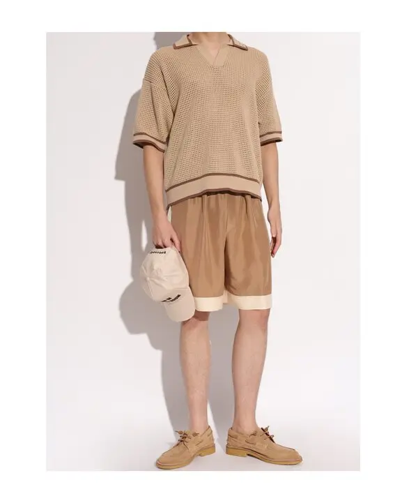 Dsquared2 Open Work Knitted Polo