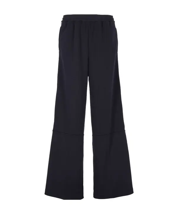 Gucci Wide Leg Trousers With Web Detail