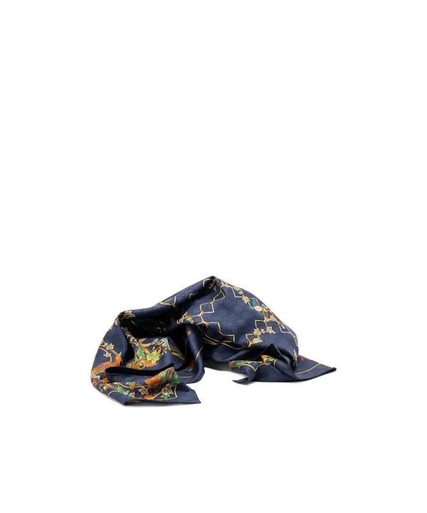 Gucci Printed Silk Twill Carr - Multicolor